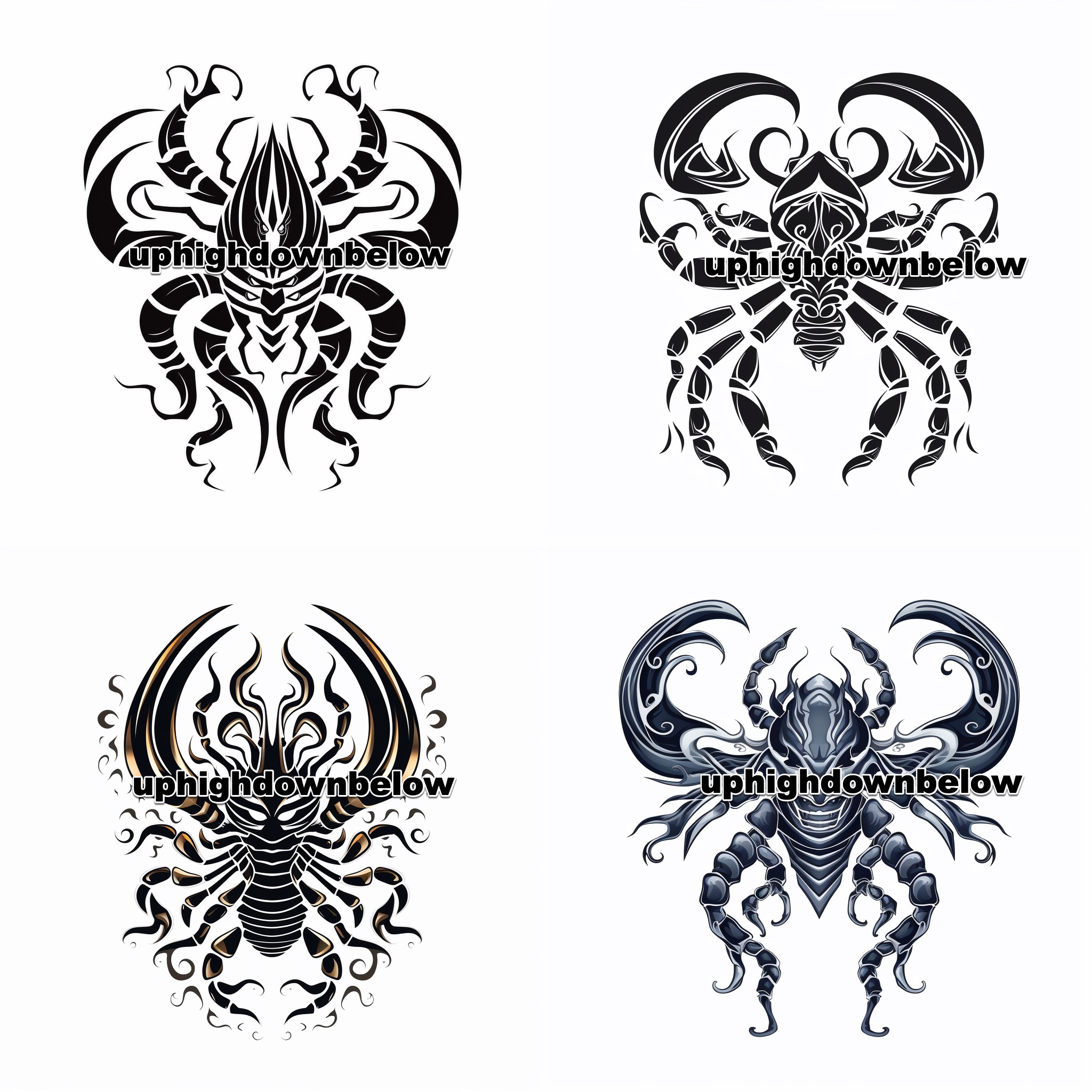 Scorpion Tattoo Premium Storm Glass Weather Predictors