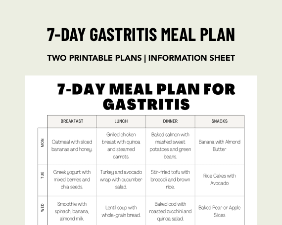 7 Day Meal Plan for Gastritis - Premium Storm Glass Weather Predictors
